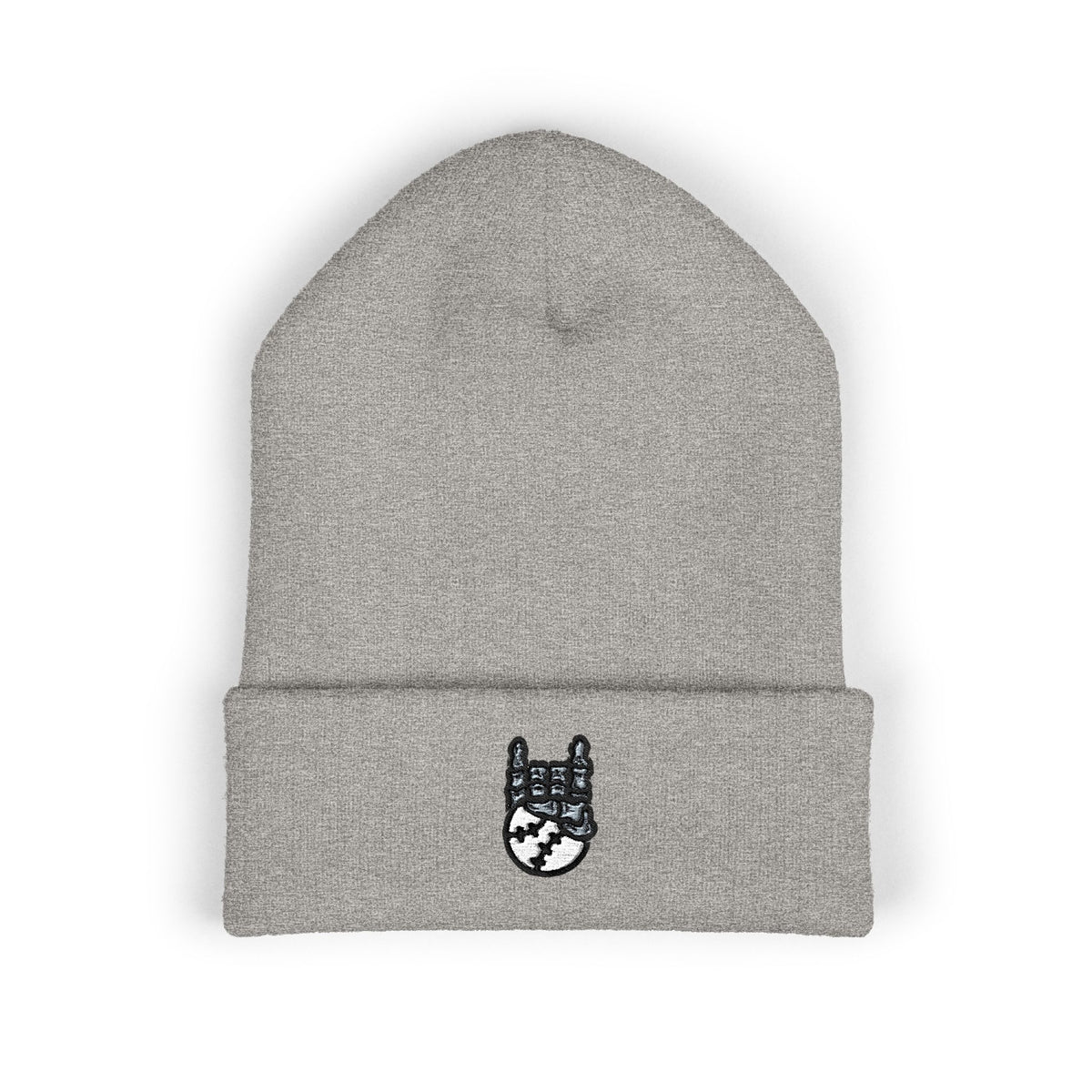 Rock On Skull Beanie – Rake Baseball Company